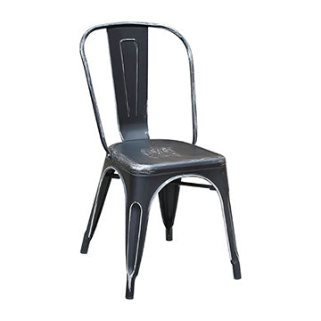 Pari's Metal Chair - Antique Black | Barn Furniture – Restaurant Seating