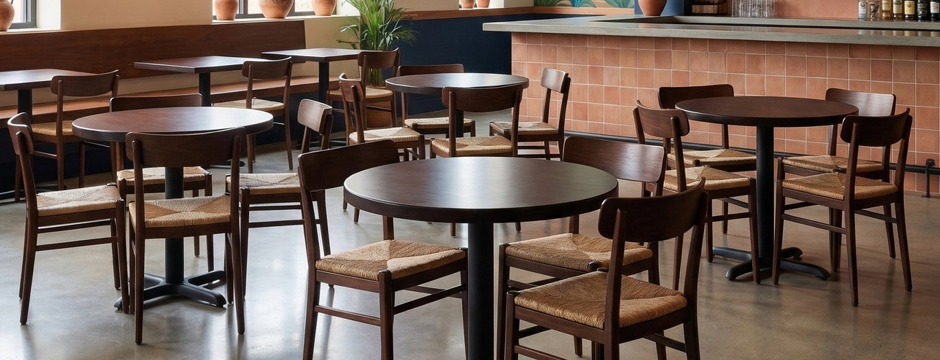 Restaurant Seating - Commercial Table Tops, Bases and Chairs